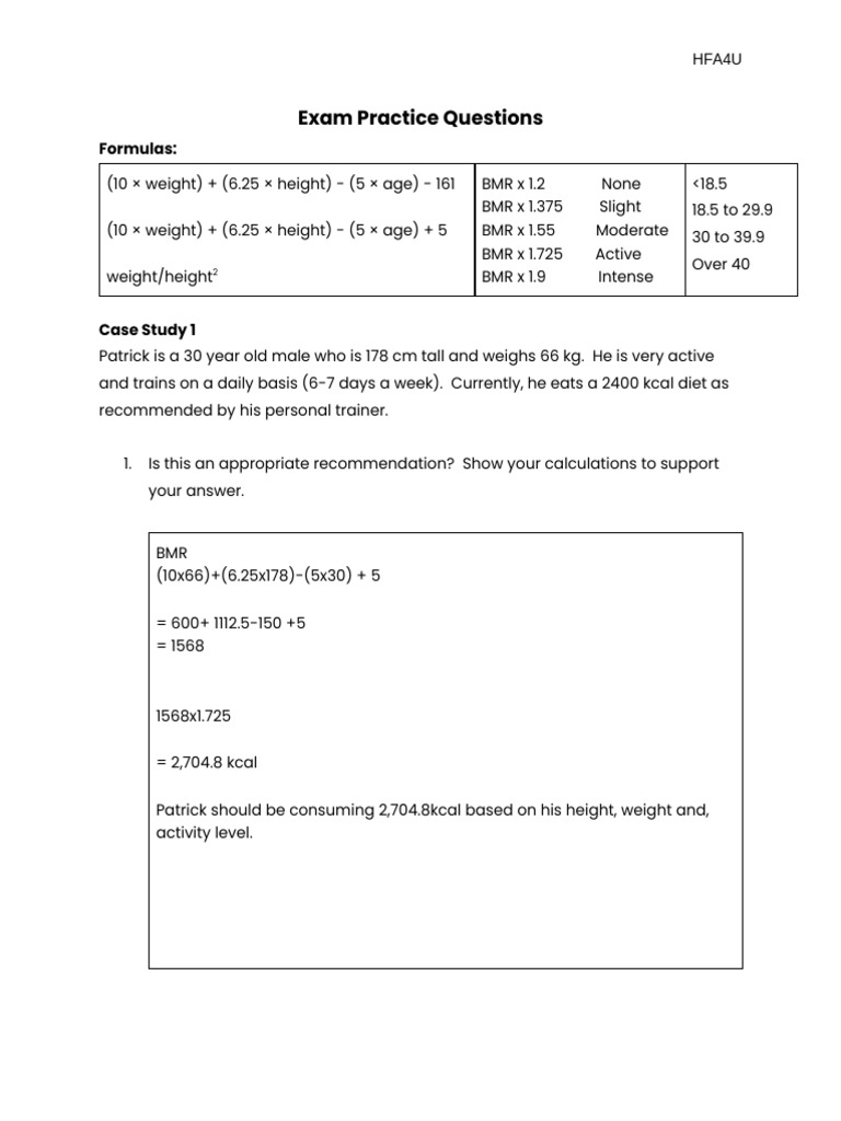 Joy Wang - Exam Practice Questions | PDF