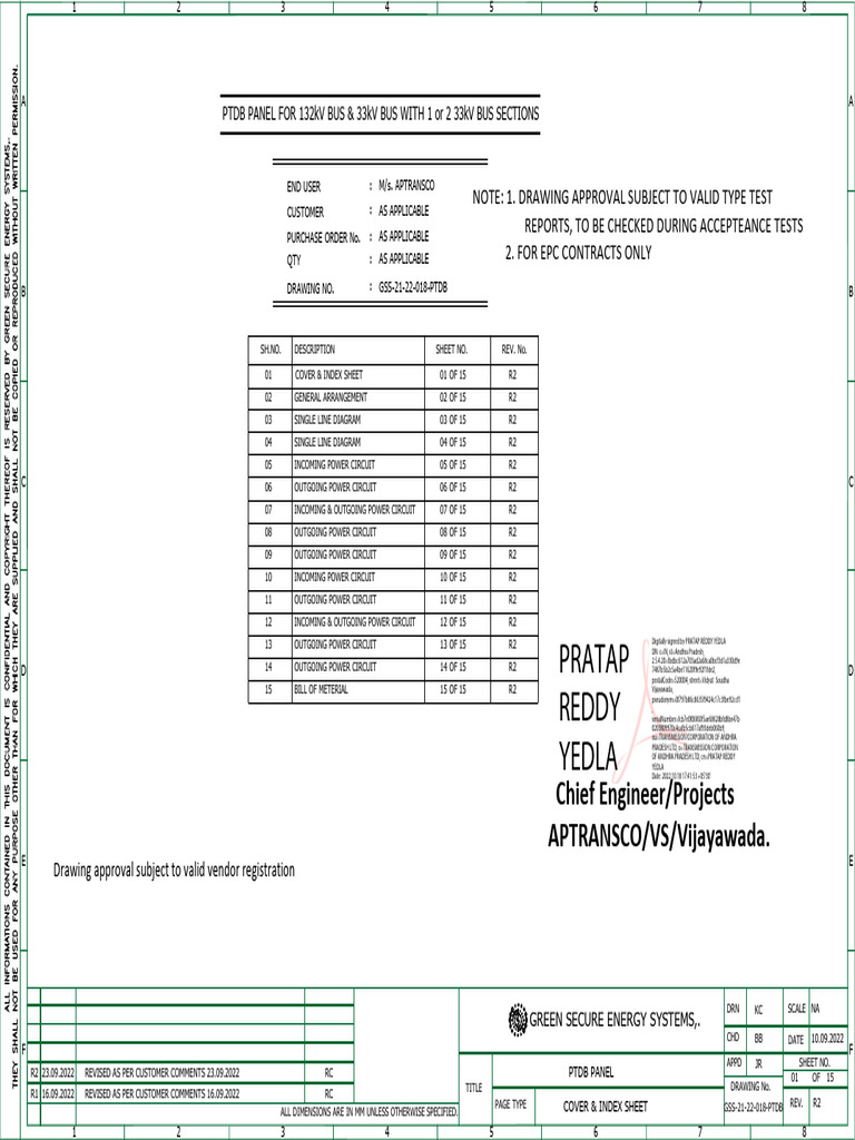 PTDB For 132kv PT 2winding and 33kv Bus PT 2 1 | PDF