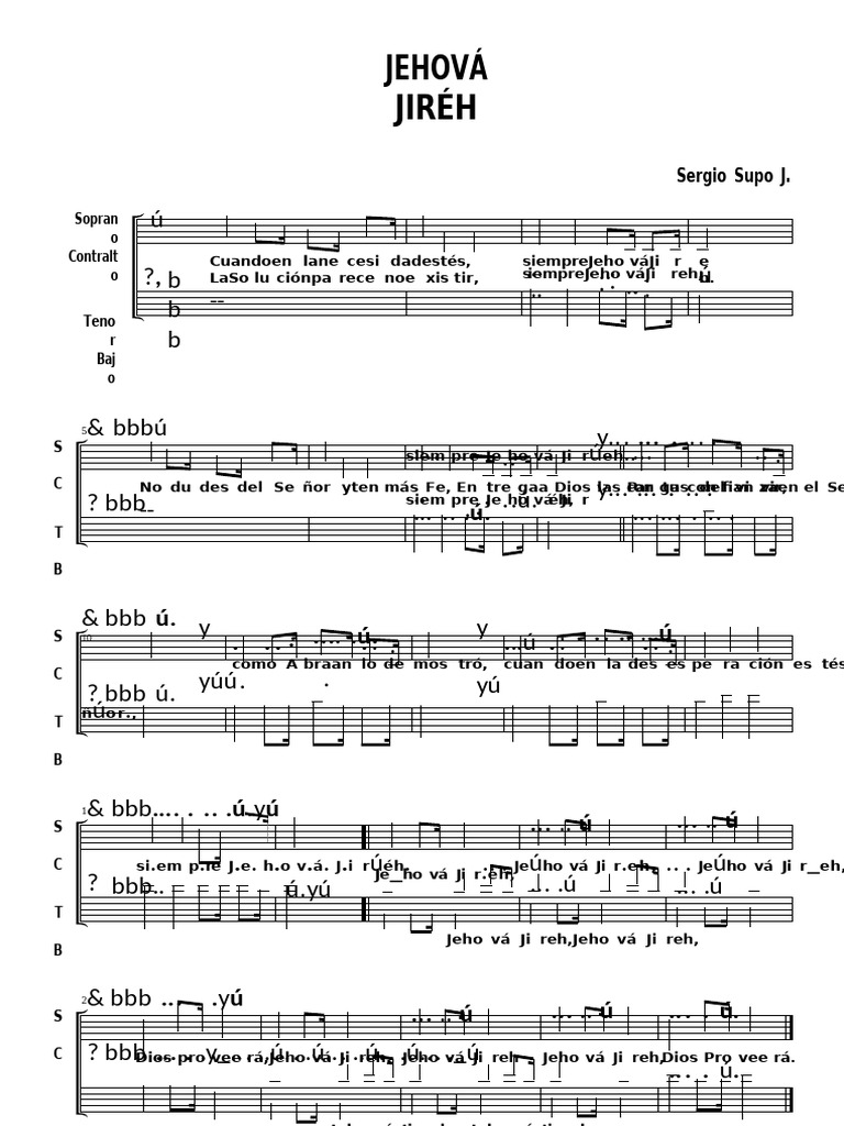 Jehova Jireh Coro | PDF