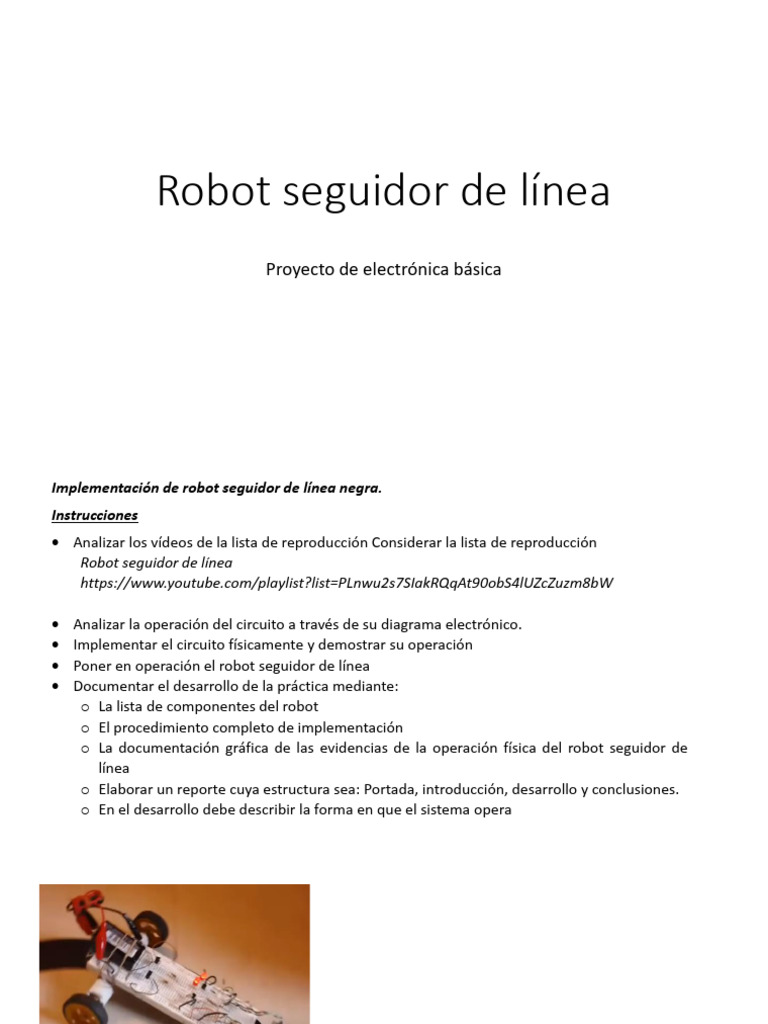 Robot Seguidor de Línea | PDF