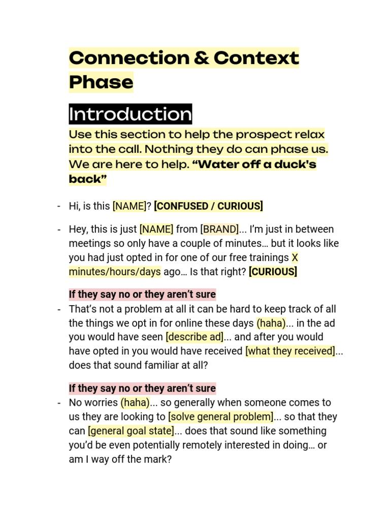 CPCE Base Outbound Script (Opt-In) | PDF
