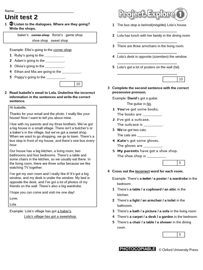 PrEx 1 Unit 2 Test | PDF