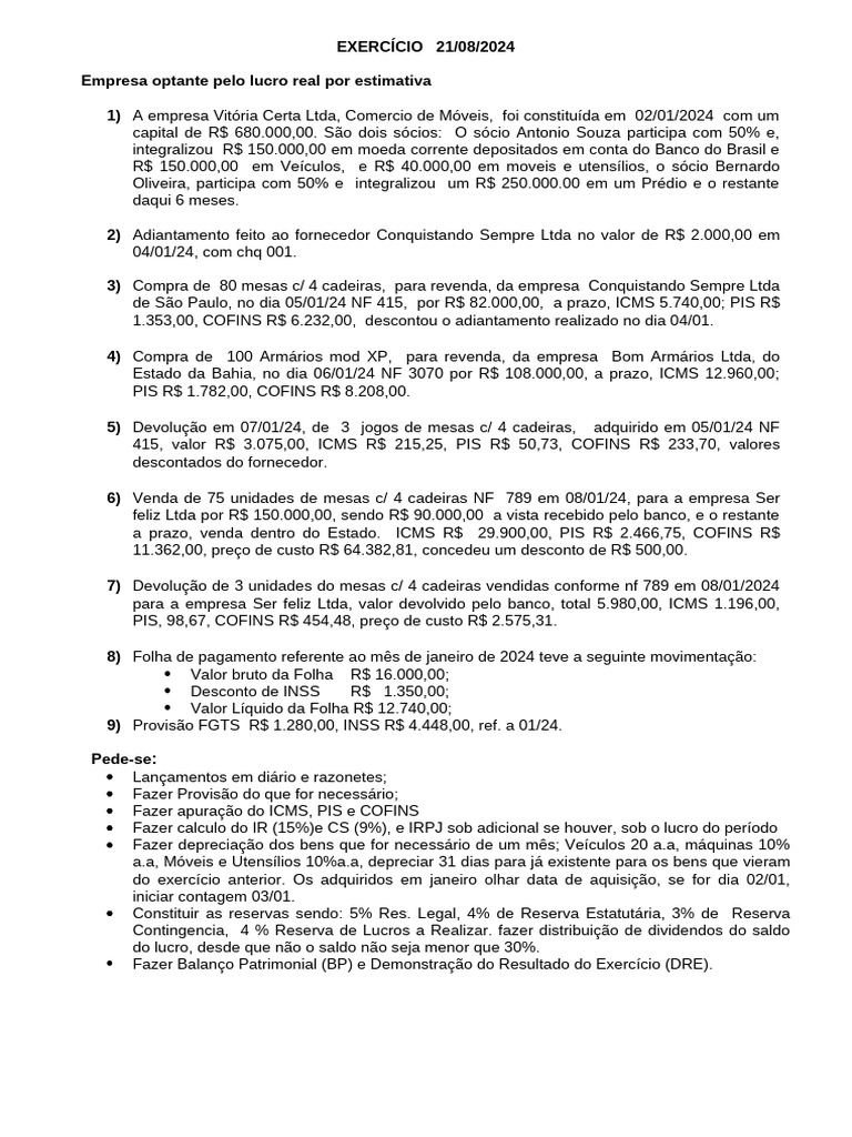 Exerc 21.08.24 | PDF