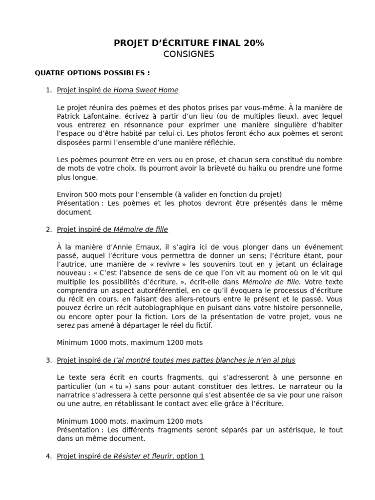 PROJET_FINAL_CONSIGNES (1) | PDF
