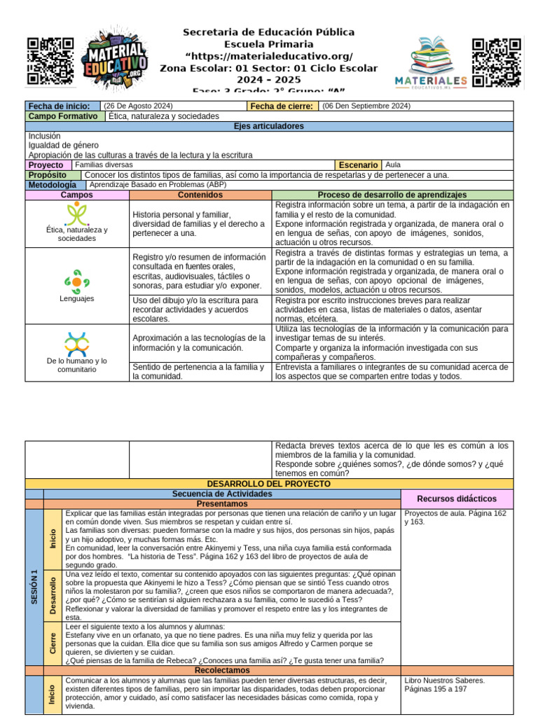 Secretaria de Educación Pública Escuela Primaria Zona Escolar: 01 ...