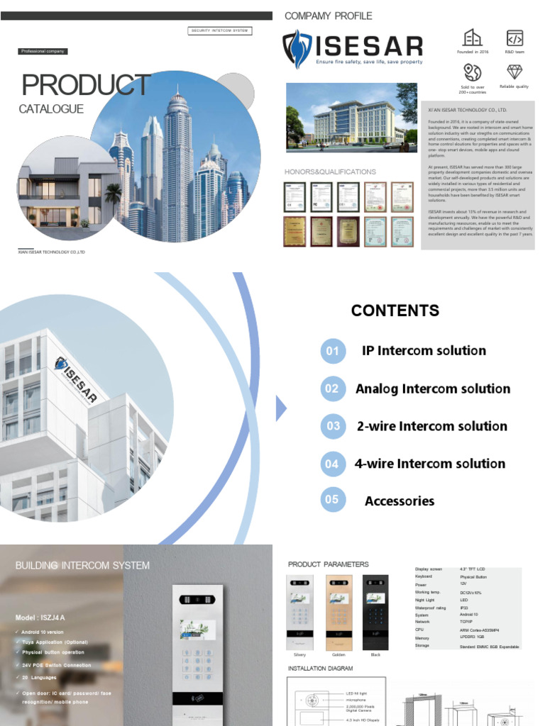 Intercom System Catalog 2024 | PDF | Computer Monitor | Android ...