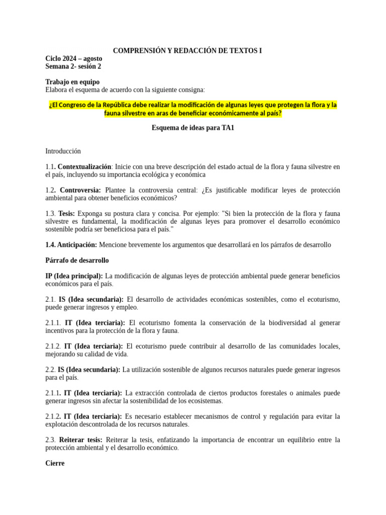 ideas de esquema final | PDF