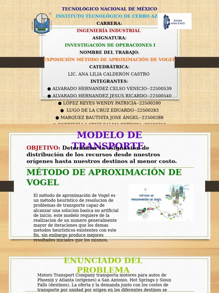 Metodo de Aproximacion de Vogel | PDF