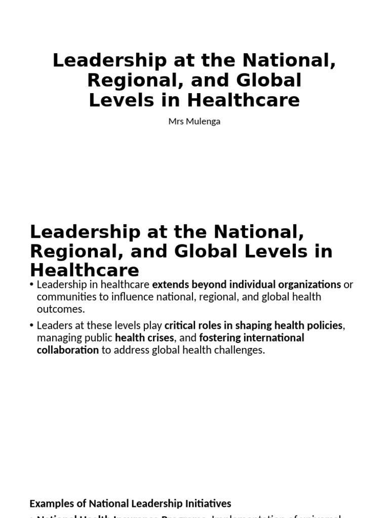 Global Leadership | PDF