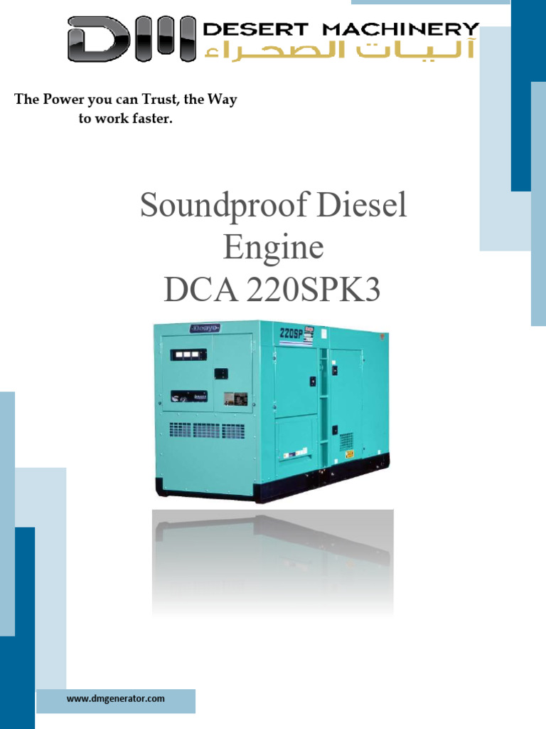 Denyo 220 Kva Tech. Details | PDF