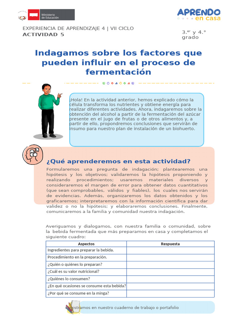 Indaga 3ro y 4to | PDF