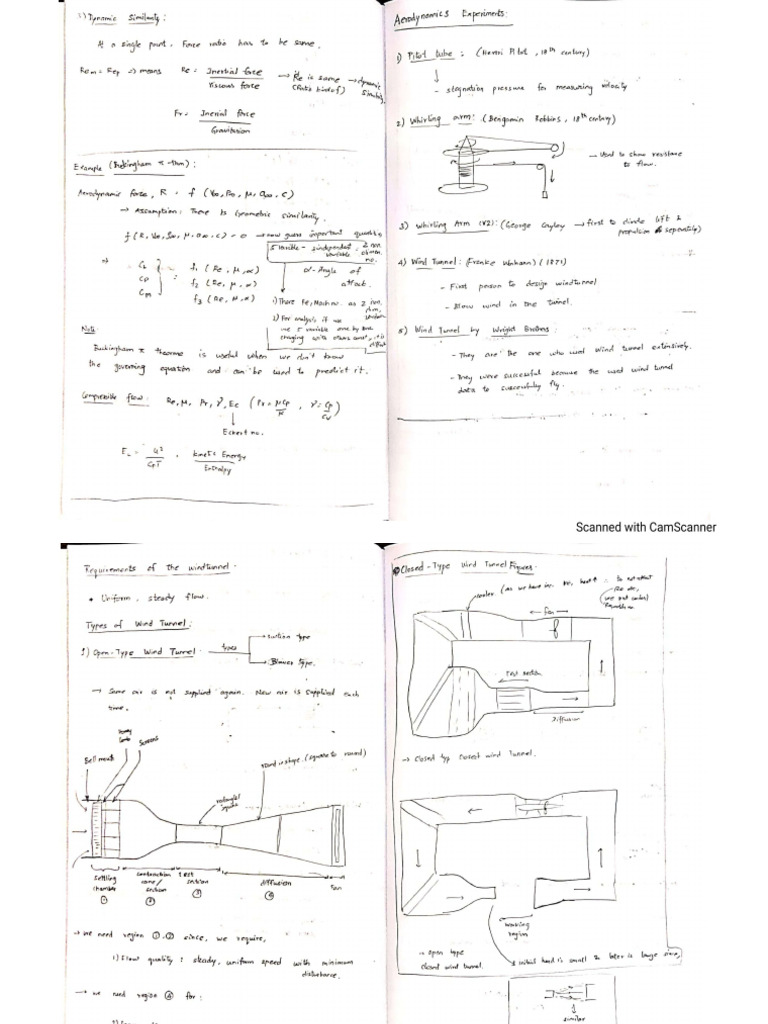 Aerodynamics Lab Notes 2 | PDF