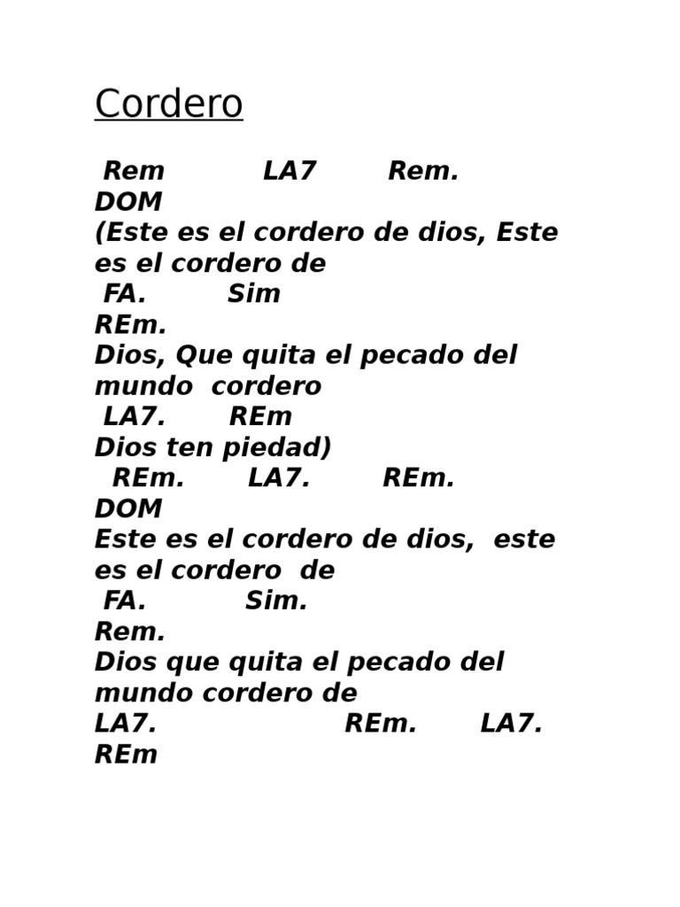 Cordero PDF | PDF