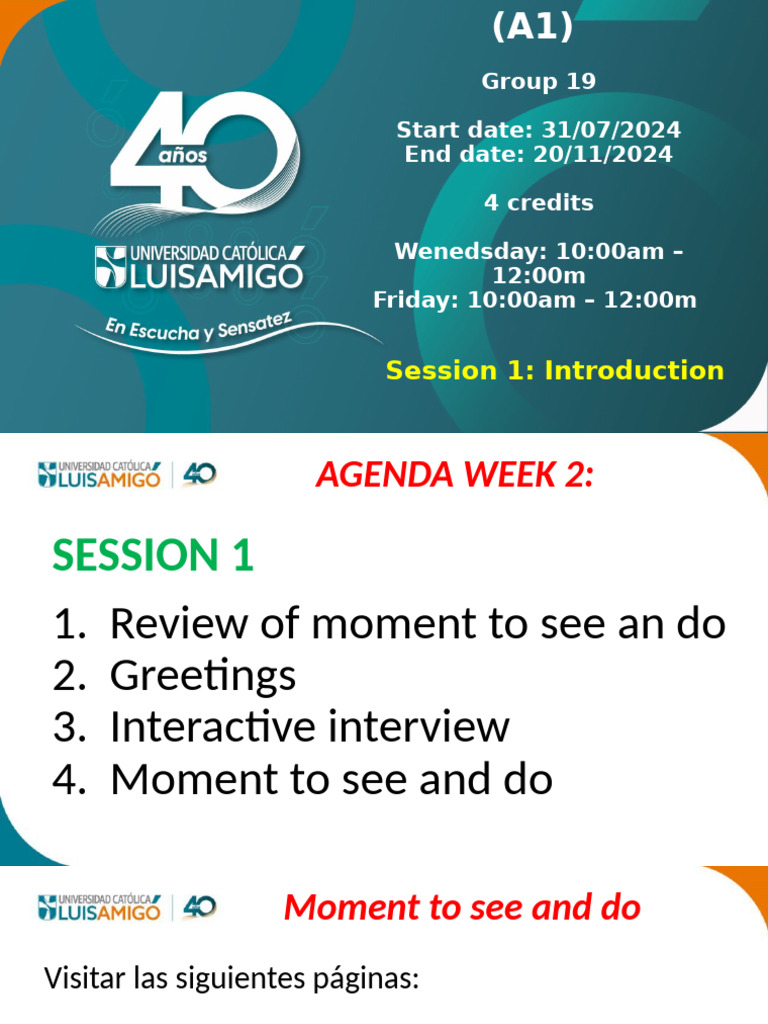 Session 2 - English A1 Personal Information | PDF