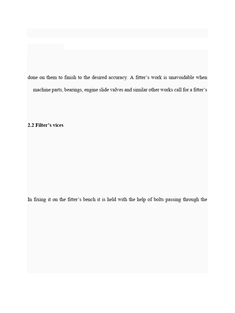 The Bench Work Tools and Its Uses | PDF | Drill | Industrial Processes