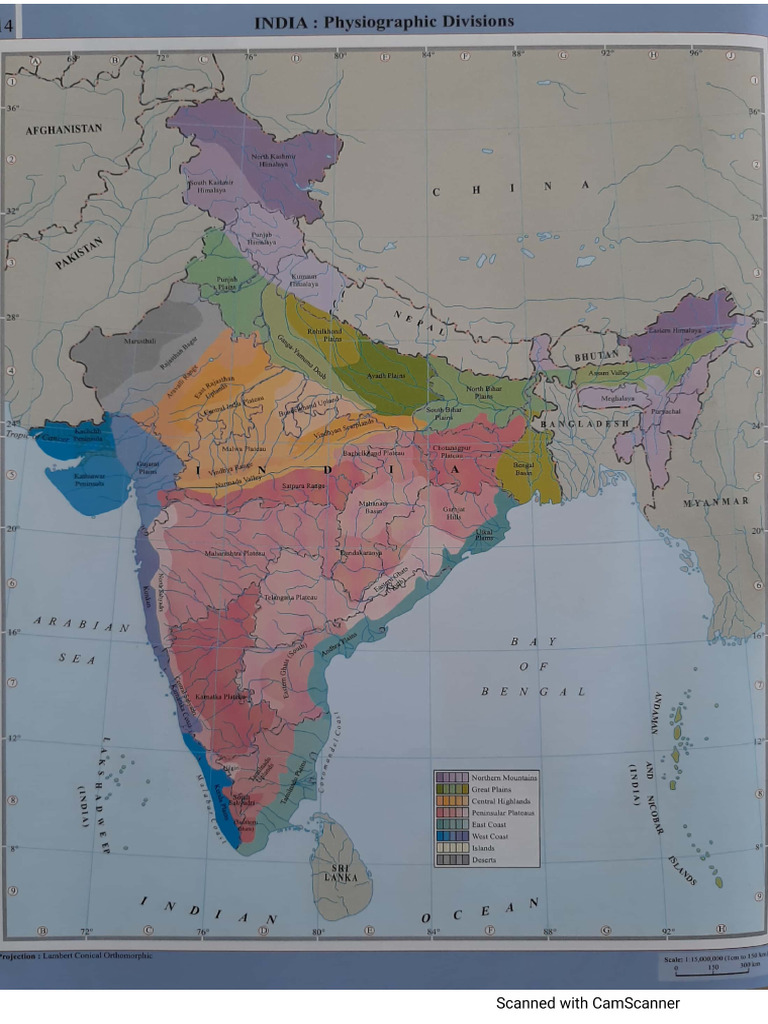 Topic Wise Maps of India by Aman Singh | PDF