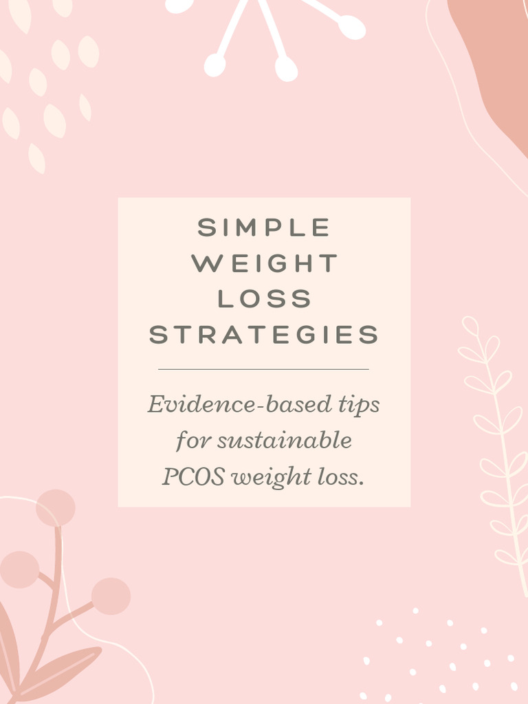 Simple Weight Loss Strategies | PDF