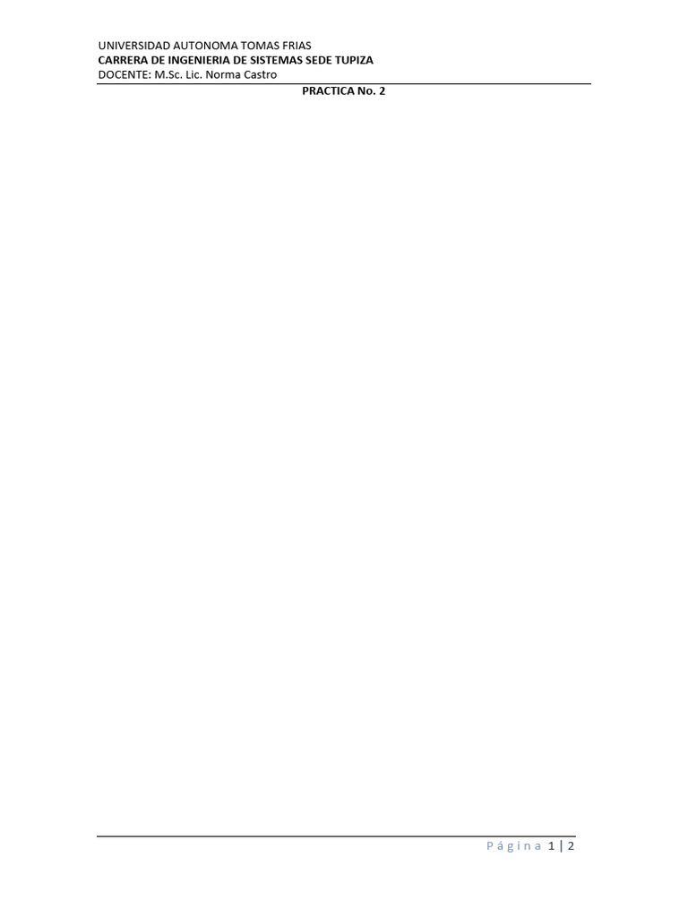 Practica No 2 | PDF
