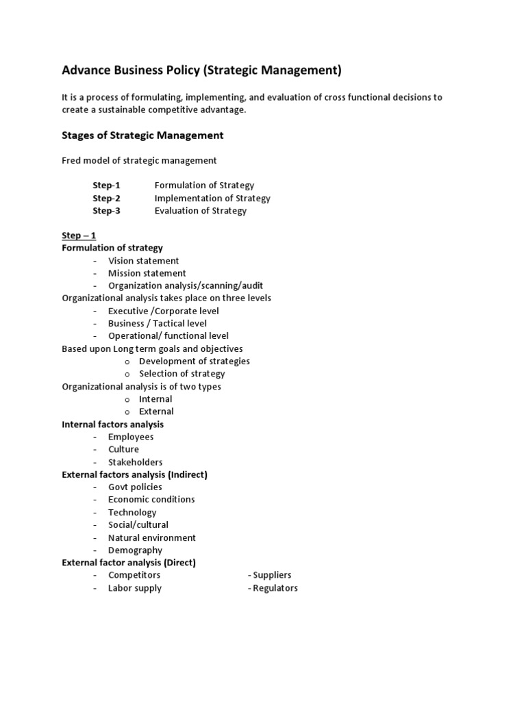 Assignment - Vision & Mission | PDF | Strategic Management | Swot Analysis