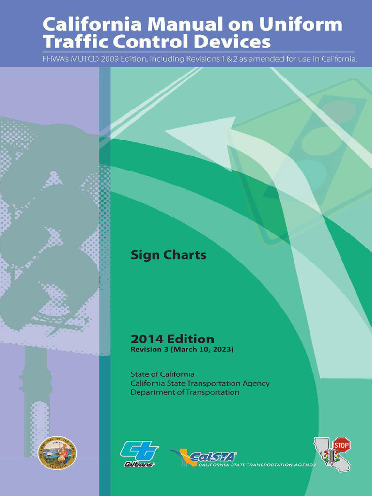 (MUTCD) Sign Charts, 2014 Edition, Revision 3 | PDF