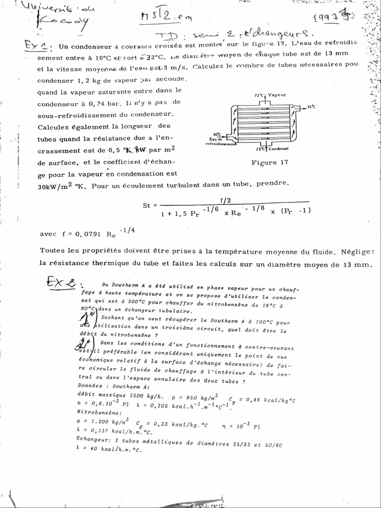 TD Transfert Thermique | PDF