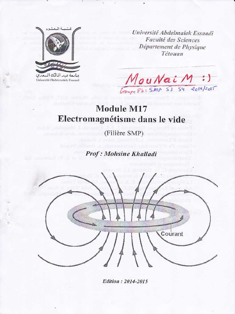 Cour 3 Électroma SMP | PDF