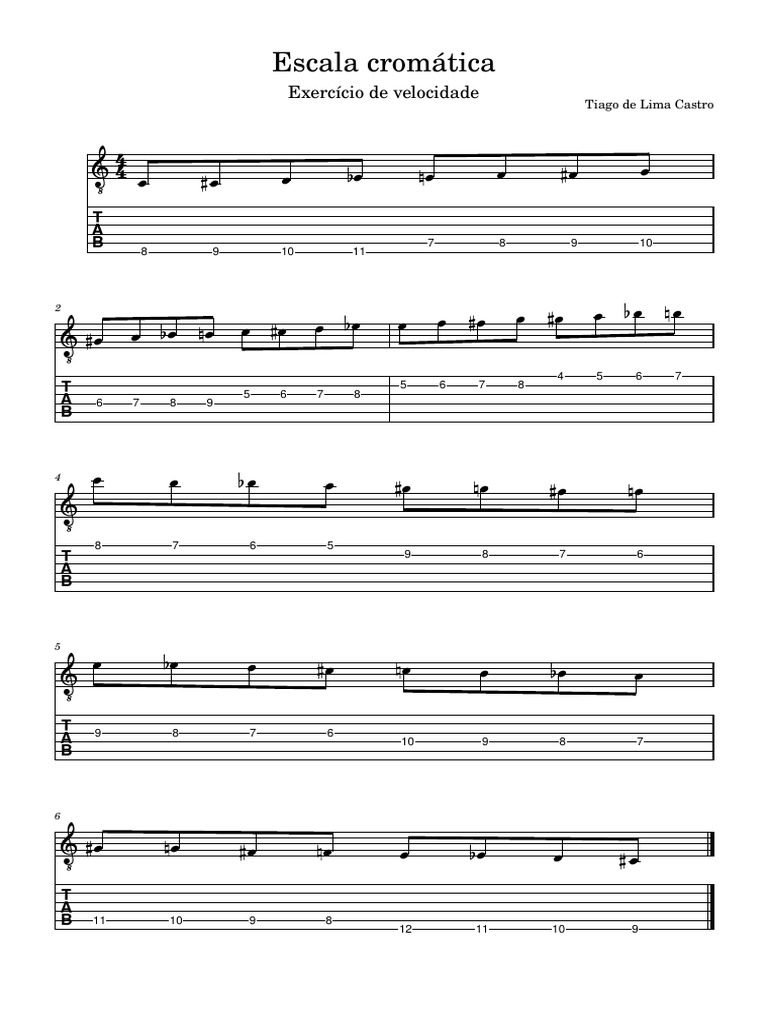 Escala Cromática | PDF