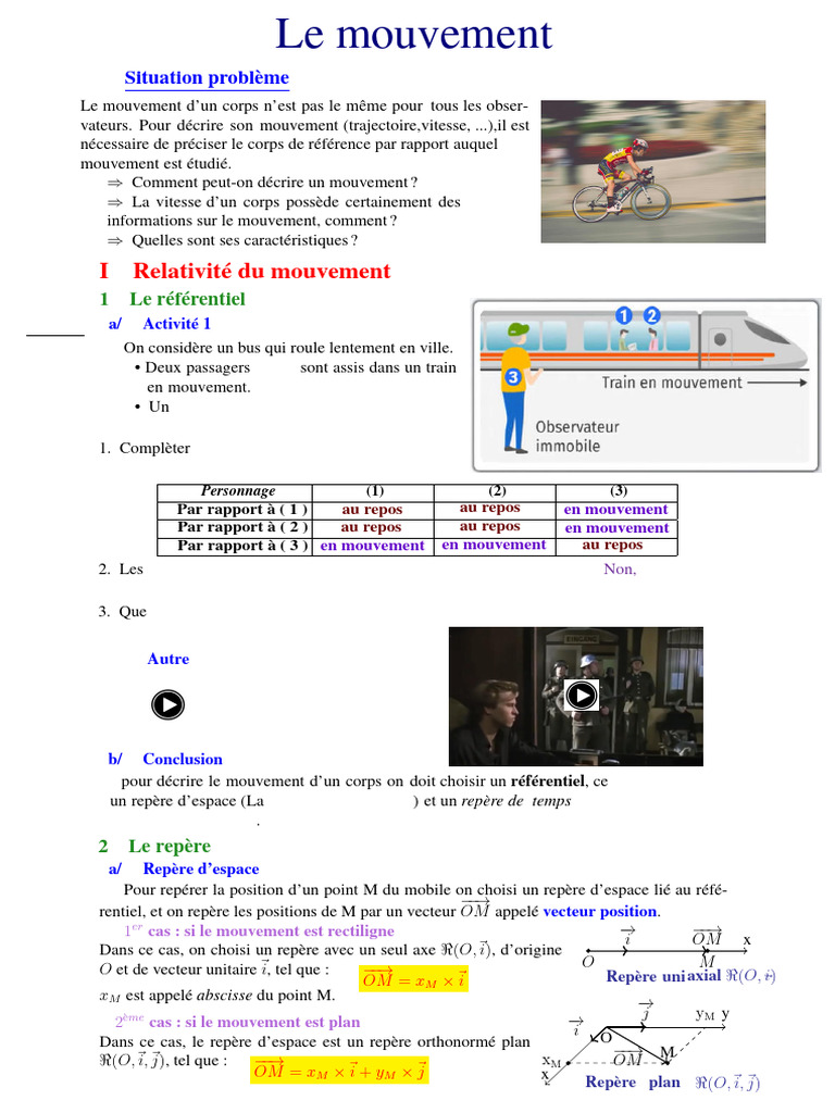 Le Mouvement - TCSF | PDF