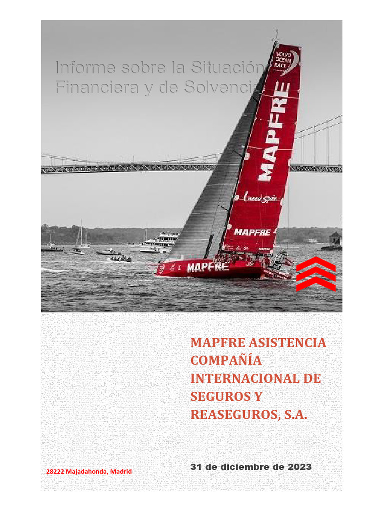 Informe Sobre Situacion Financiera y Solvencia Mapfre - Diciembre 2023 | PDF