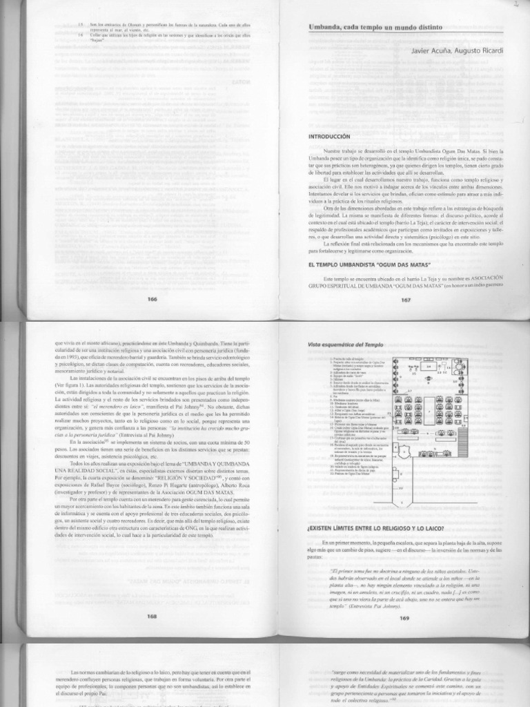 Umbanda Cada Templo Un Mundo Distinto | PDF