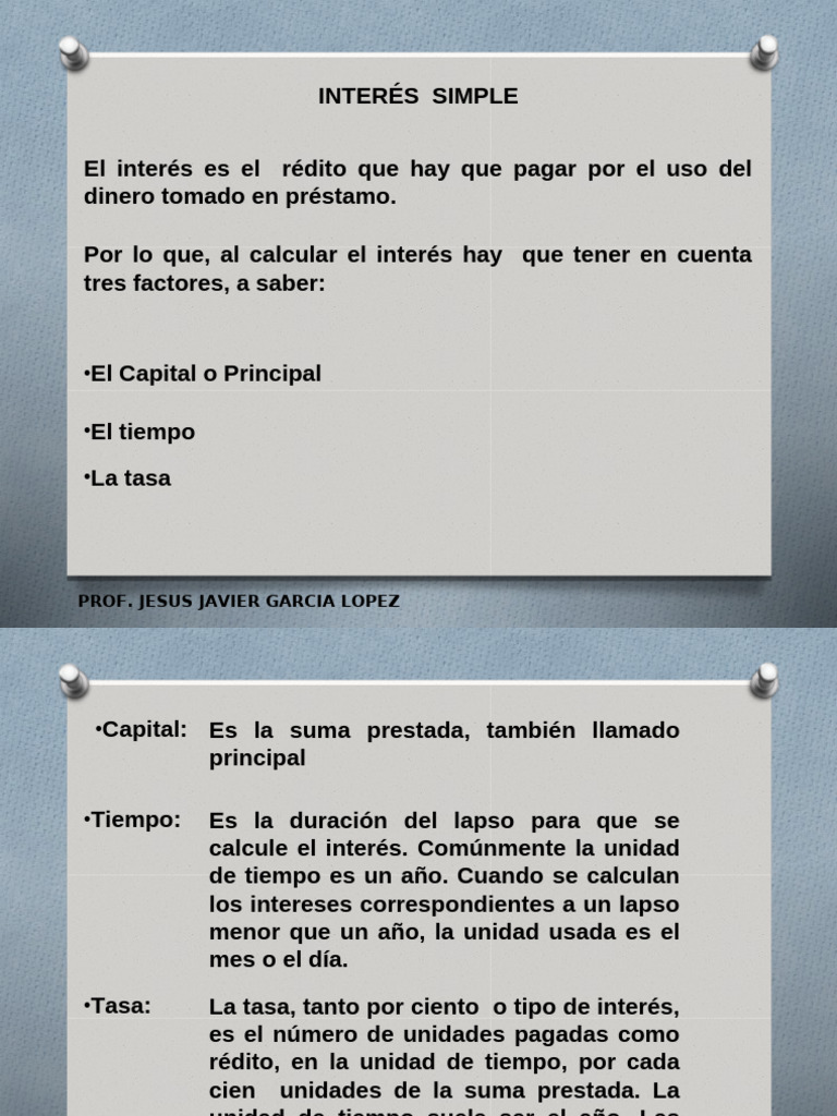 Interés Simple | PDF