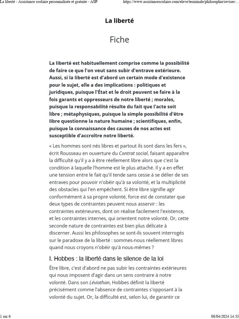 Liberté Philo | PDF