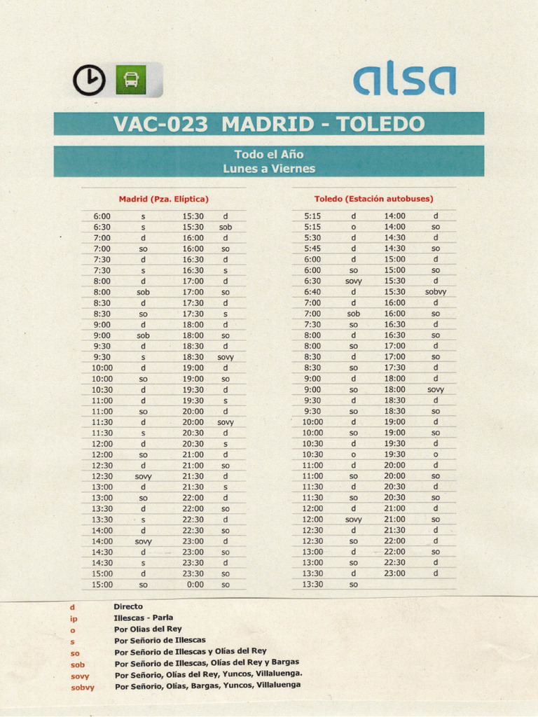 alsa-toledo-madrid-toledo-10-junio-2024 | PDF