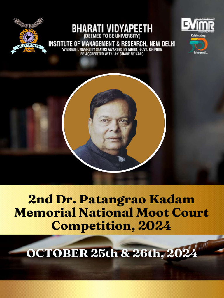 Brochure Bvimr 2nd National Moot | PDF