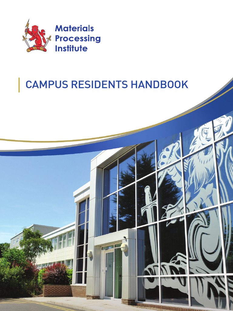 Materials Processing Institute Campus Residents Handbook 2024 | PDF