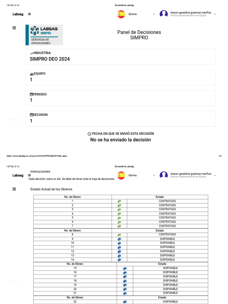 Simpro - Decisión 1 | PDF
