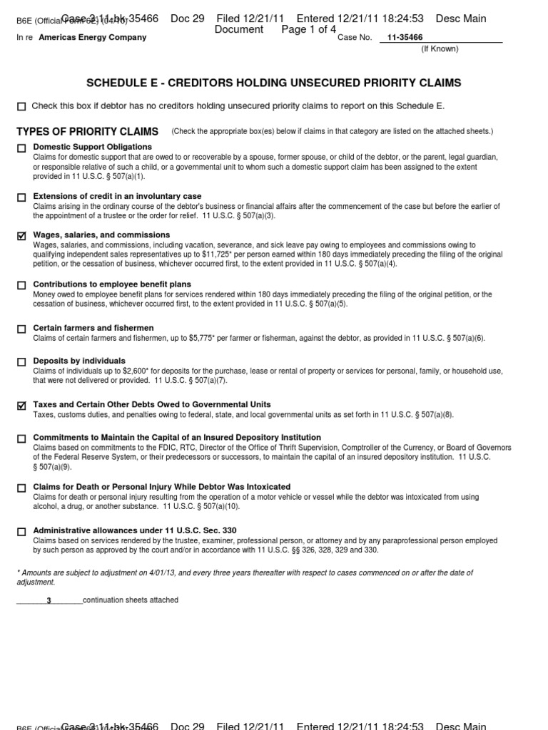 Unsecured Priority Claims | PDF | Federal Deposit Insurance Corporation | Government