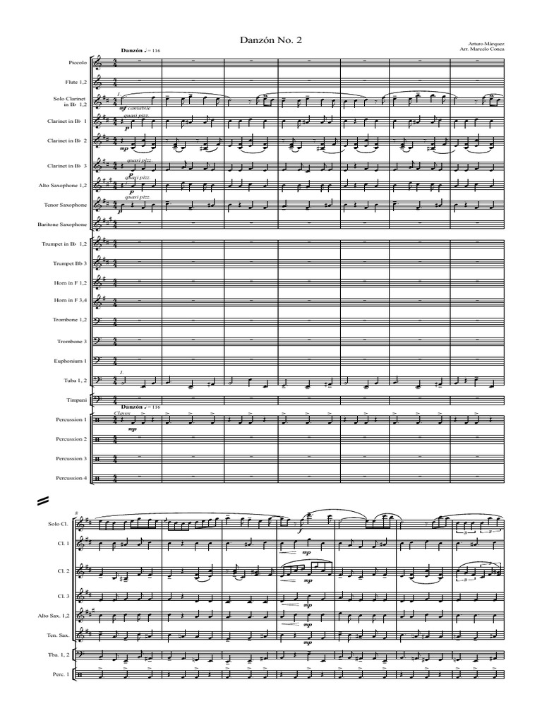 Danzon Banda Armenia Score.pdf | PDF