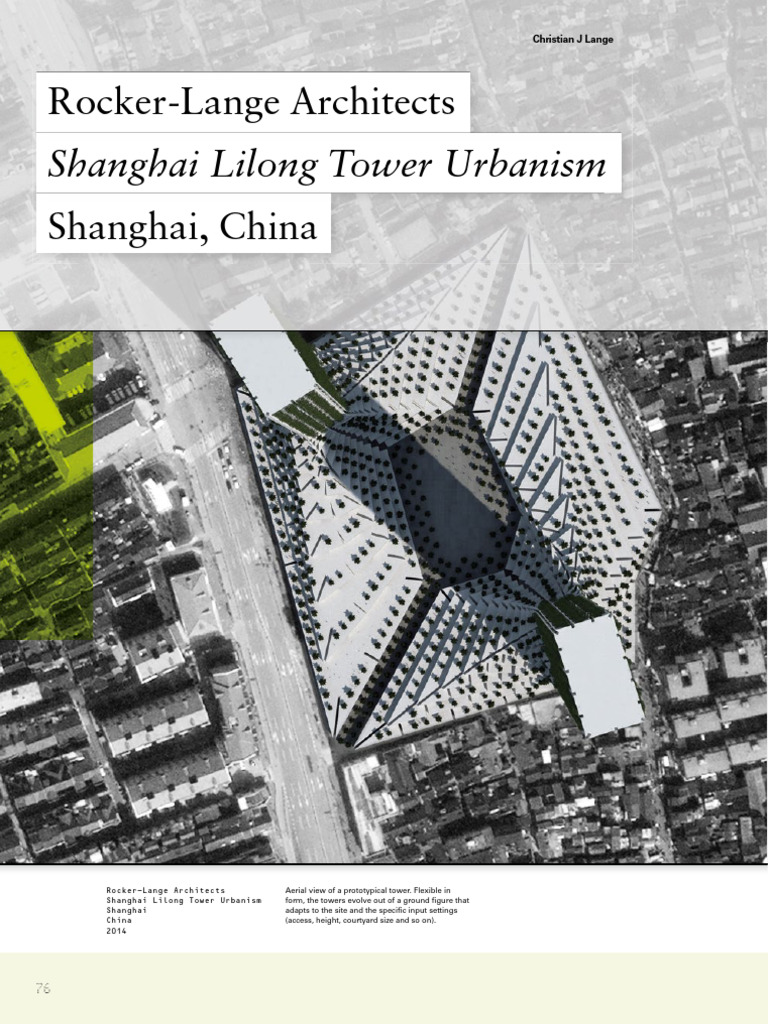 Shanghai Lilong Tower Urbanism | PDF