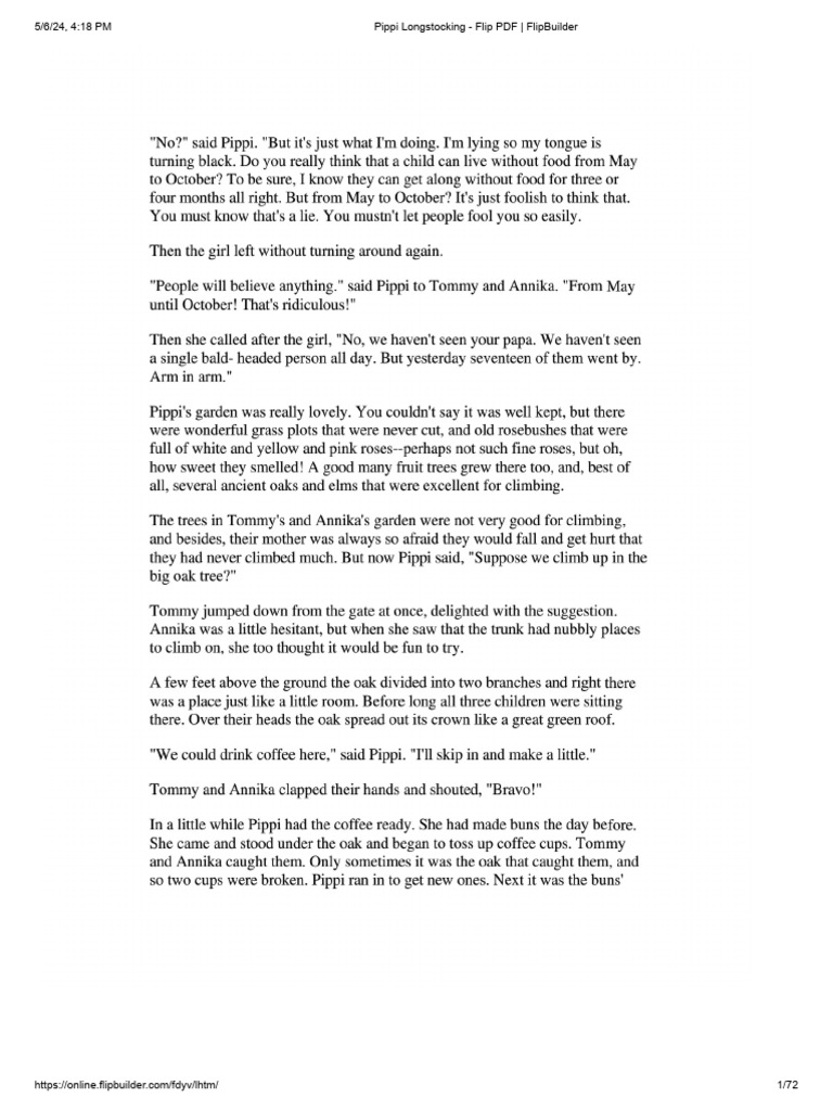 Pippi Longstocking PDF | PDF