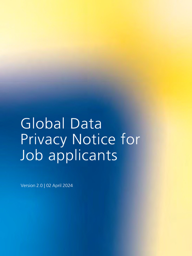 LTIMindtree Data Privacy Notice For Job Applicants V1 Final | PDF
