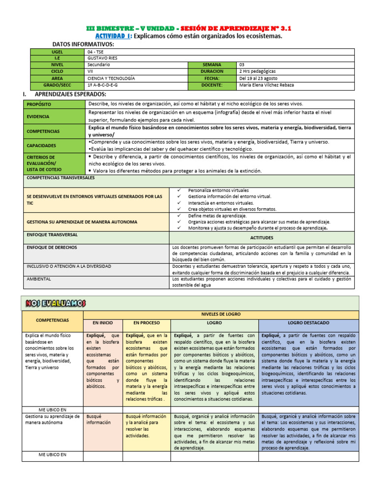 C-1º SES-ACT 3.1-CYT UND V | PDF