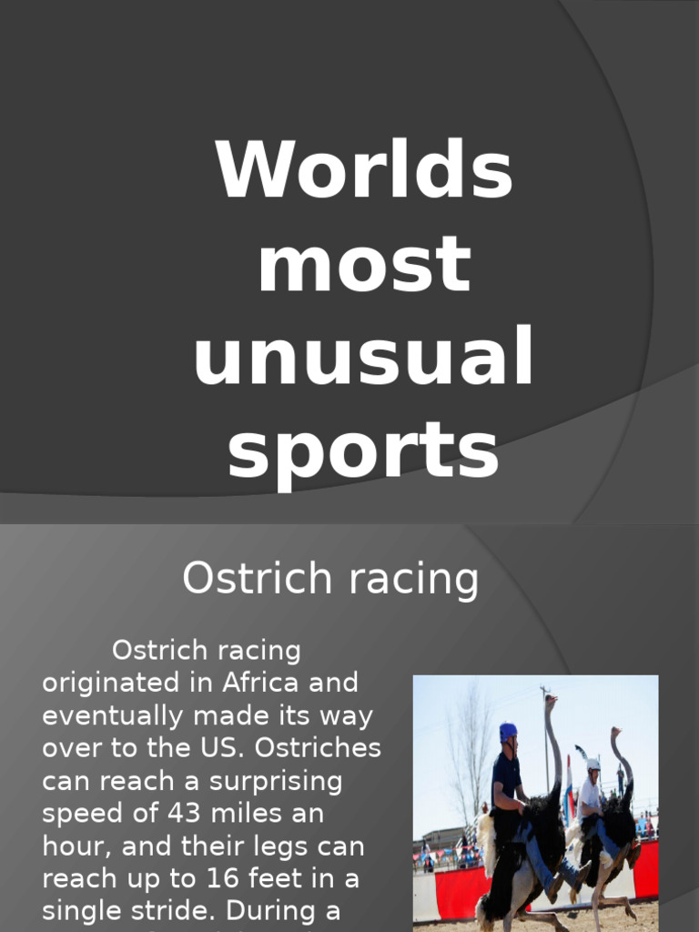 Worlds Most Unusual Sports | PDF