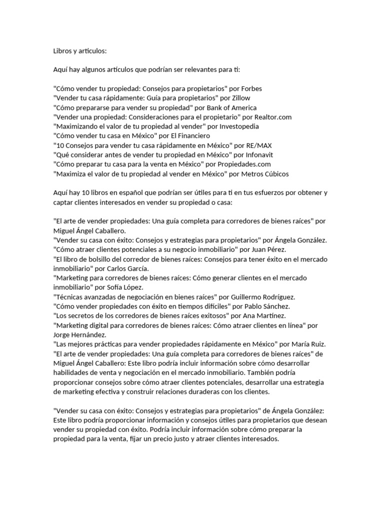 Libros y Articulos | PDF