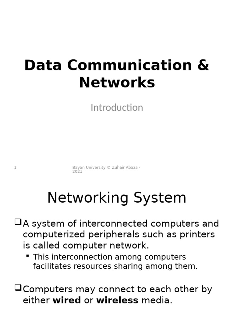 Data Communication | PDF