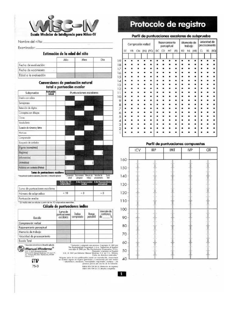 Wisc 4 | PDF
