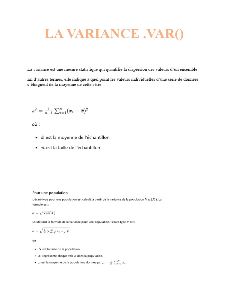 VARIANCE | PDF