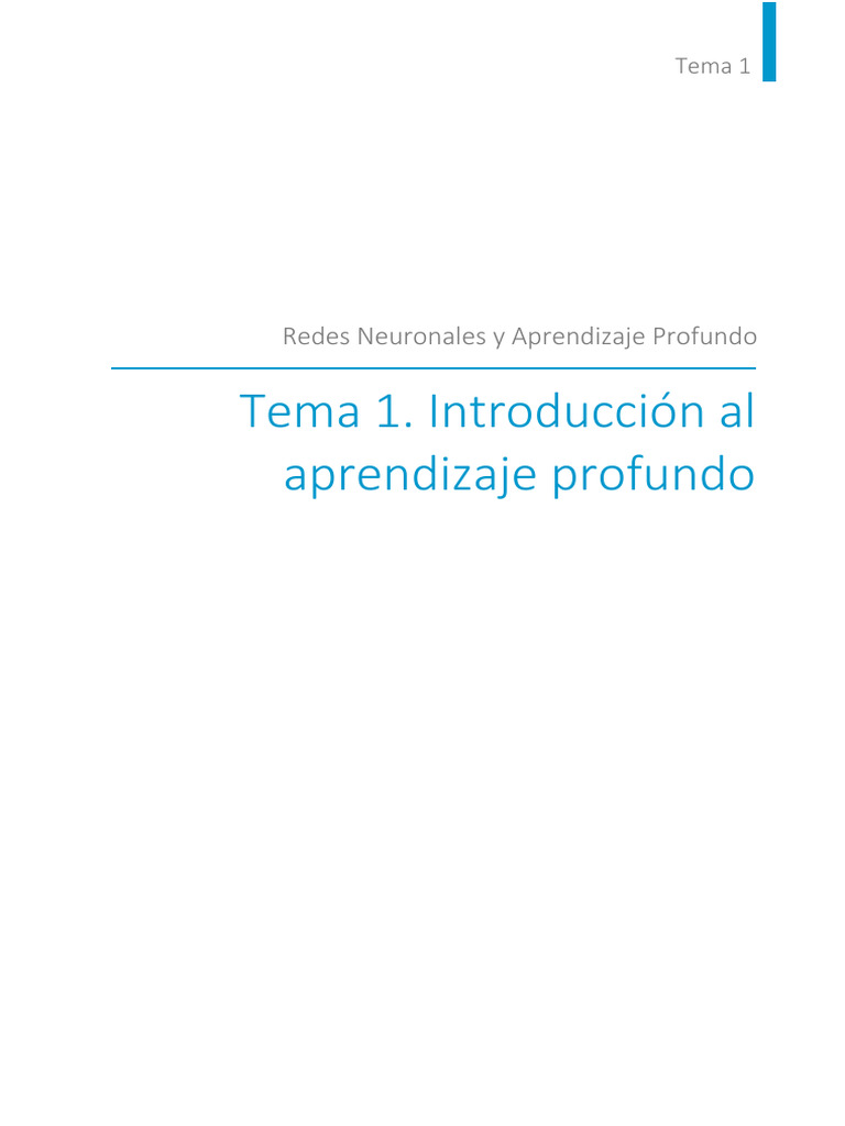 Introducción al Aprendizaje Profundo | PDF | Red neuronal artificial | Aprendizaje profundo