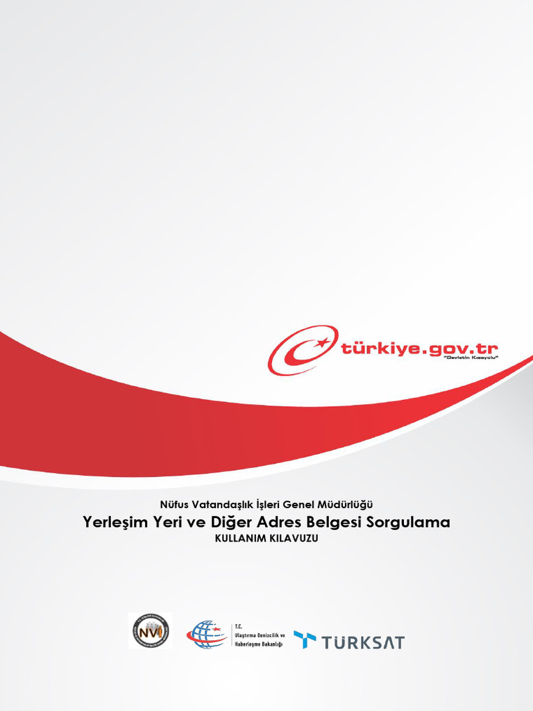 NVI_YerlesimYeriDigerAdresBelgesiSorgulama_Kilavuz | PDF