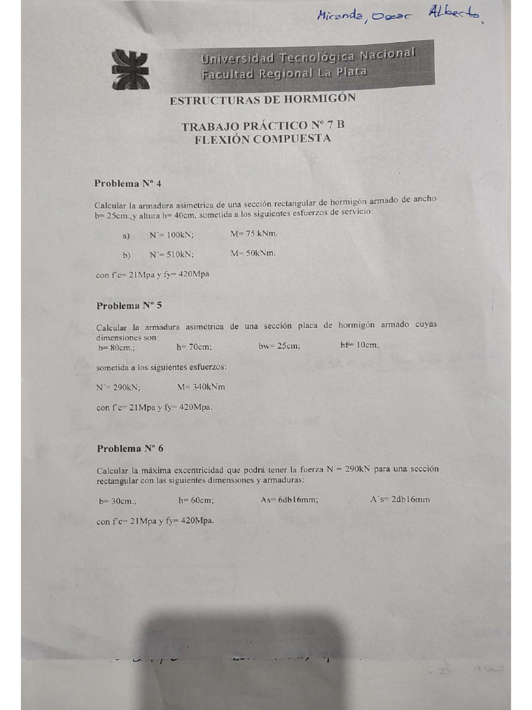 TPN 7 B Flexion Compuesta Miranda Oscar Alberto | PDF